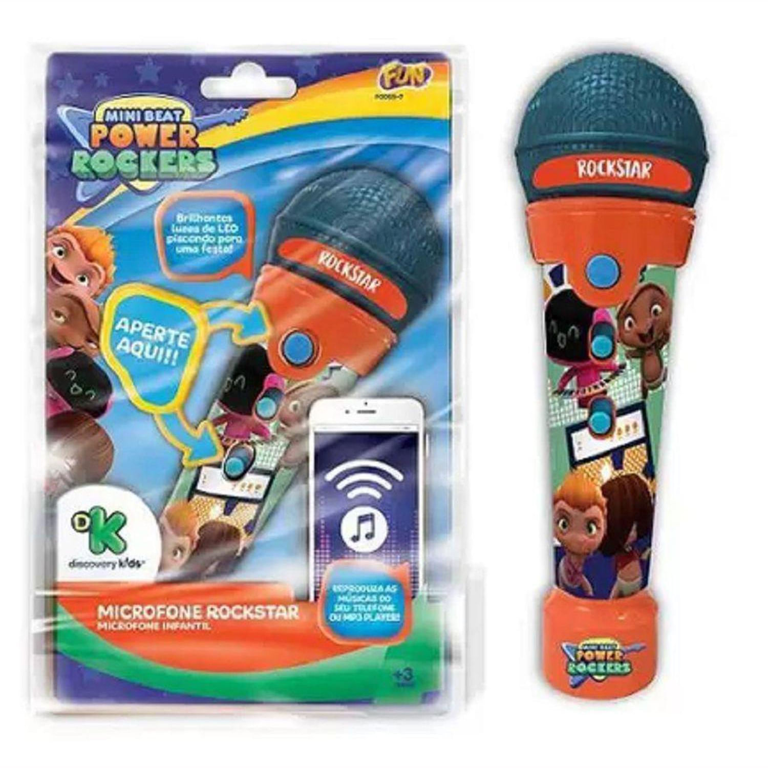 Microfone Rockstar Power Rockers C/ MP3 Player F00557 - Fun - Sacolão