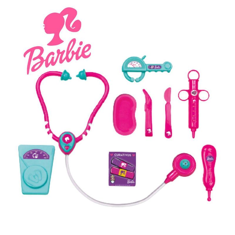 Kit Médica Barbie Doutora Com 9 Peças - Sacolão
