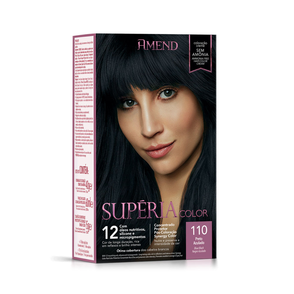 Tonalizante Supéria Color 110 Preto Azulado Amend - Sacolão