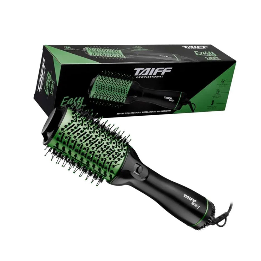 Escova Secadora Easy Oval Verde 220V Taiff - Sacolão