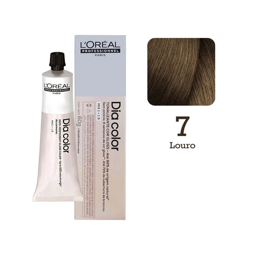 Tonalizante Dia Color 7 Louro 60g L'Oréal - Sacolão