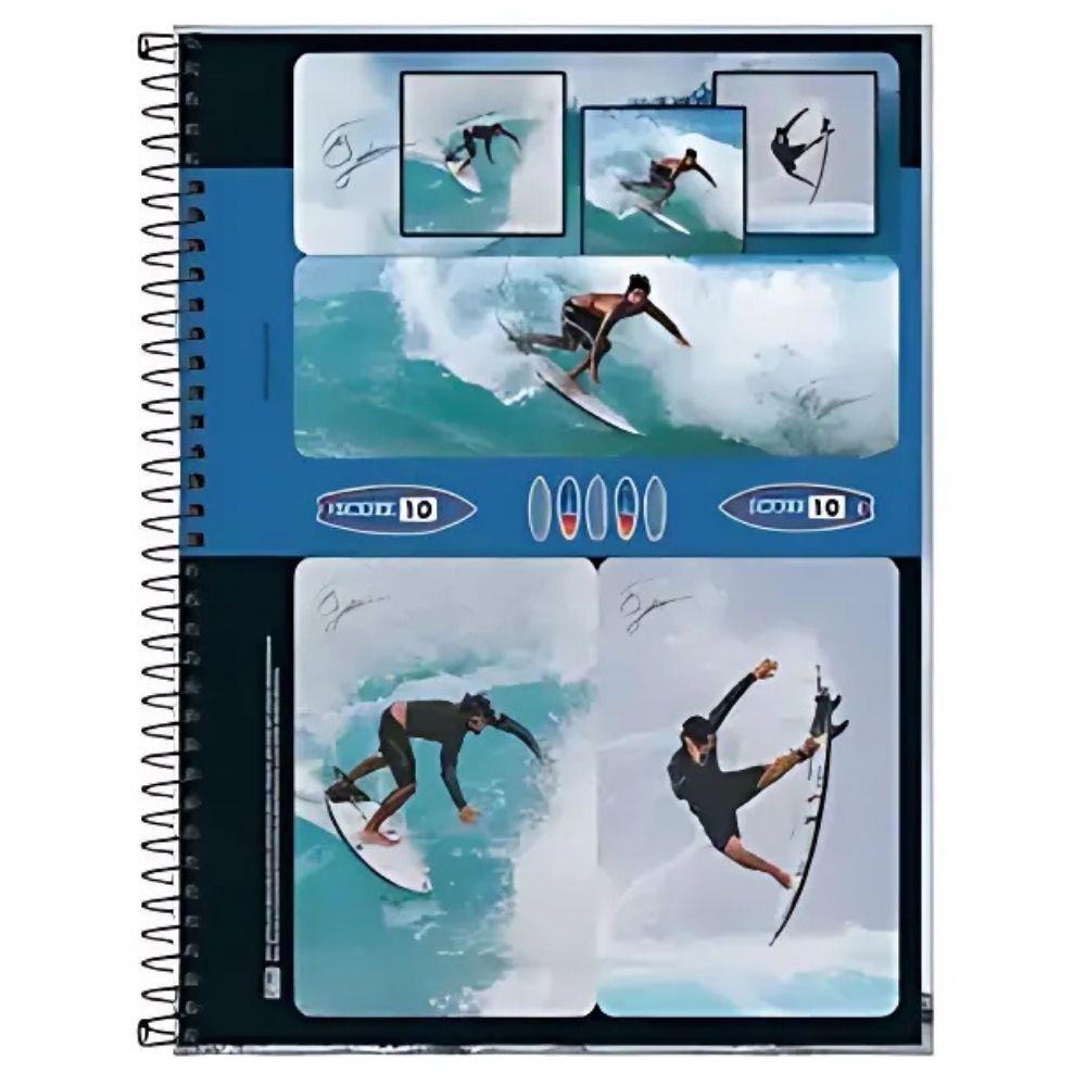 Caderno Gabriel Medina Surf 320 Folhas Sortidos 20 Matérias Tilibra ...